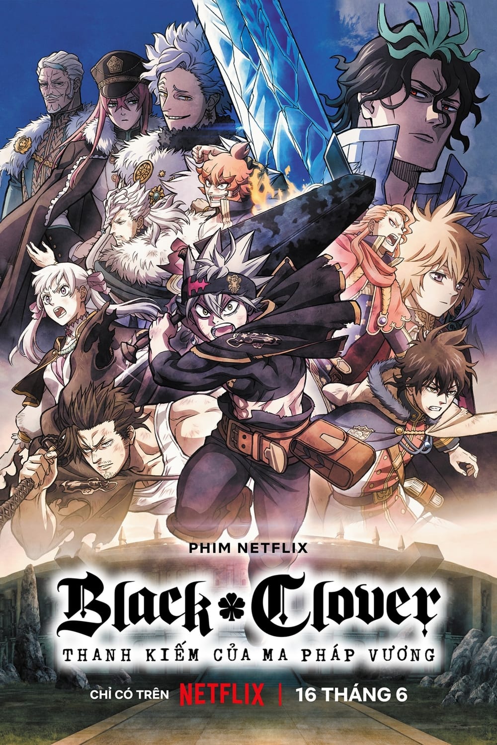 Xem Phim Black Clover: Thanh Kiếm của Ma Pháp Vương - AnimeVsub